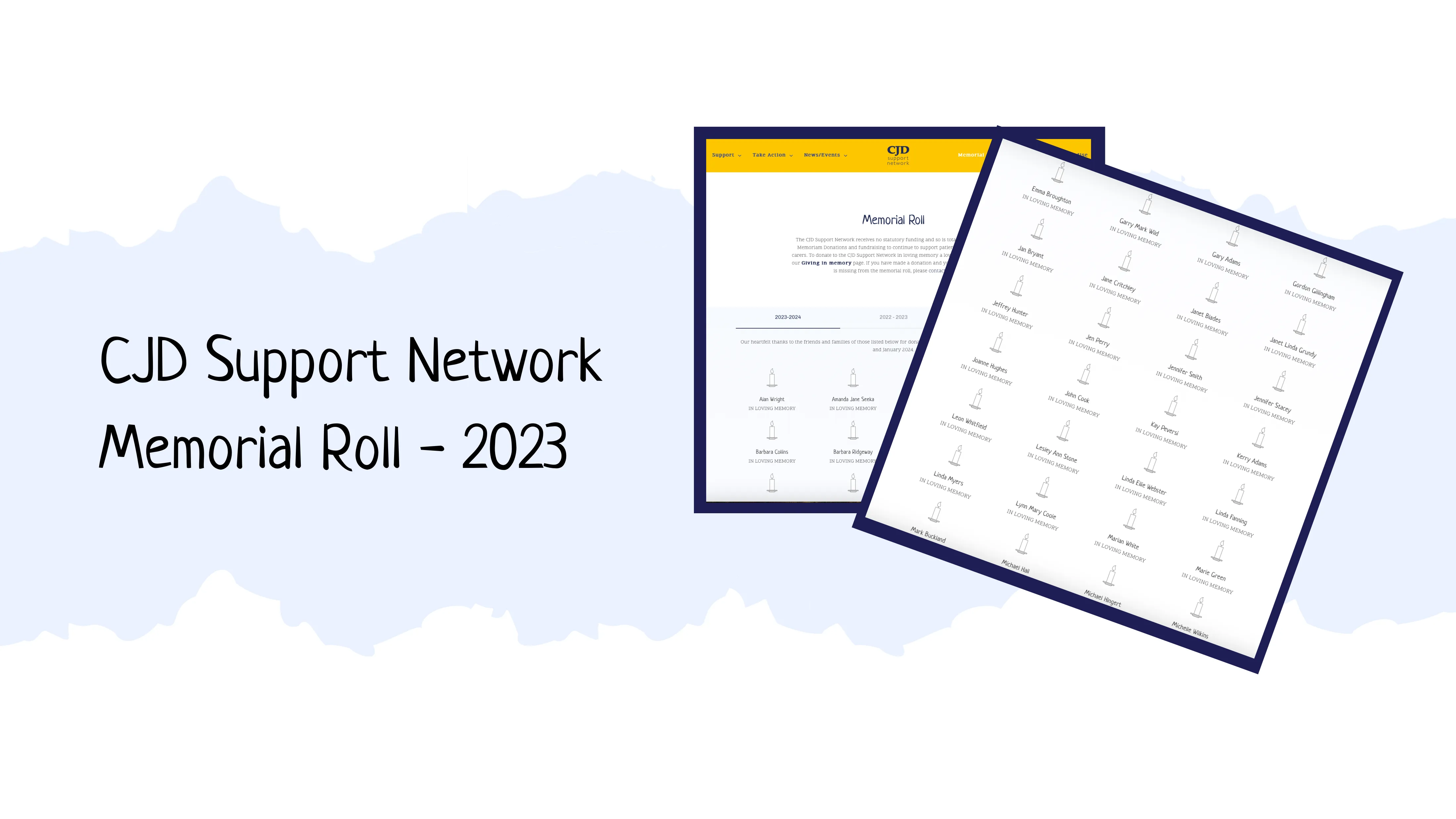 2023 Memorial Roll — CJD Support Network